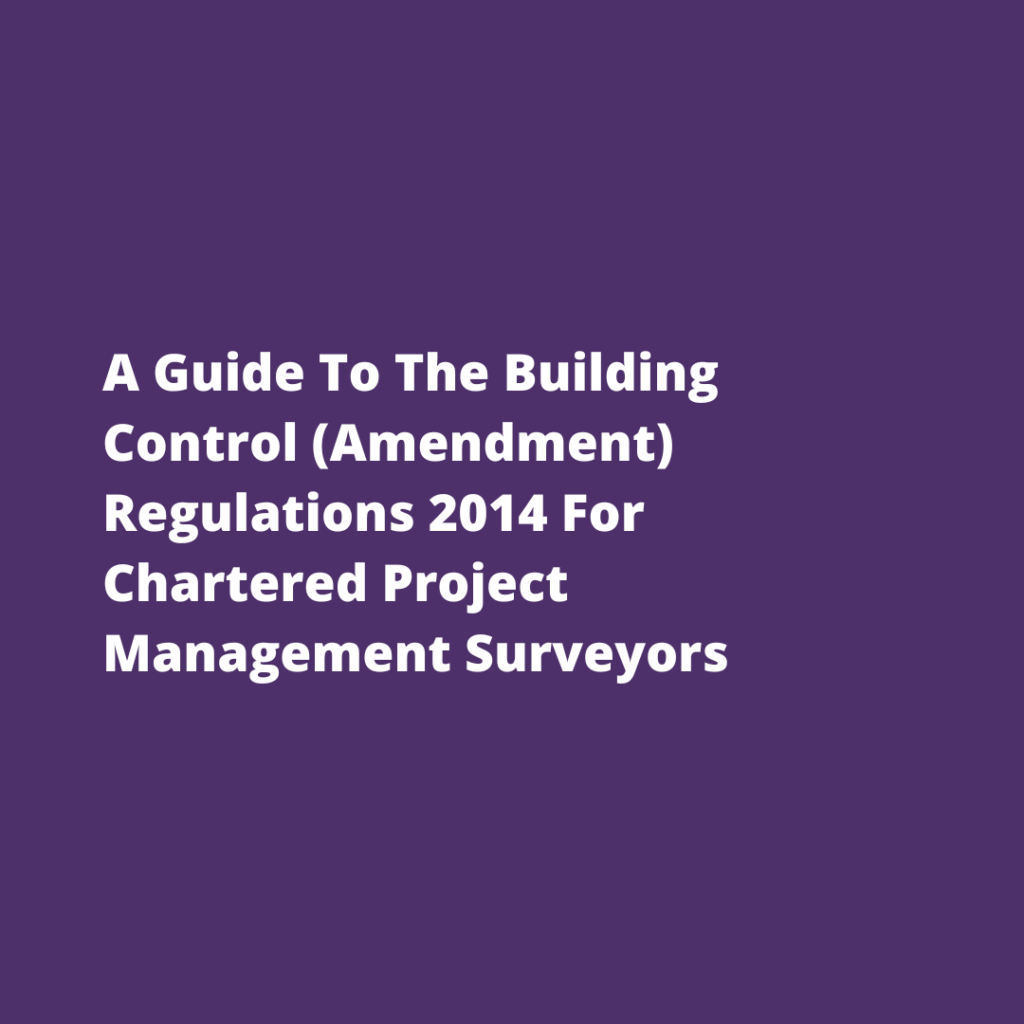A Guide to the Building Control (Amendment) Regulations 2014 for ...