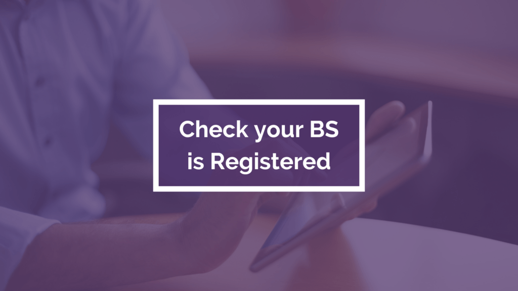 Is Your BS Registered? – Society of Chartered Surveyors Ireland
